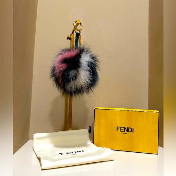 Fendi | Accessories | Fendi Ff Fox Fur Bag Pom | Poshmark